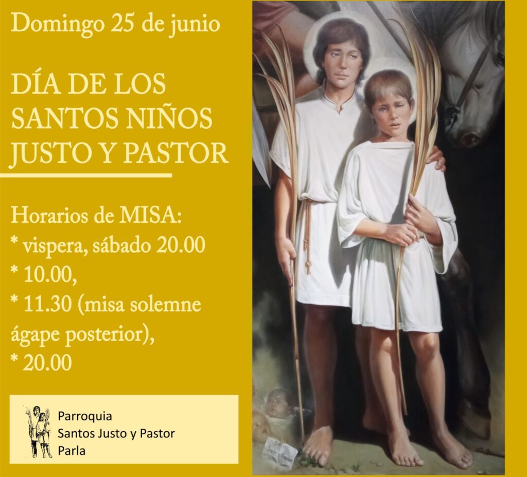 Día de los Santos Niños Justo y Pastor – Santos Justo y Pastor