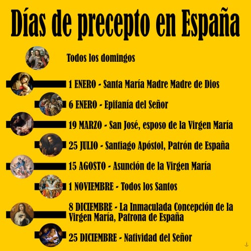 Días de precepto en España – Santos Justo y Pastor